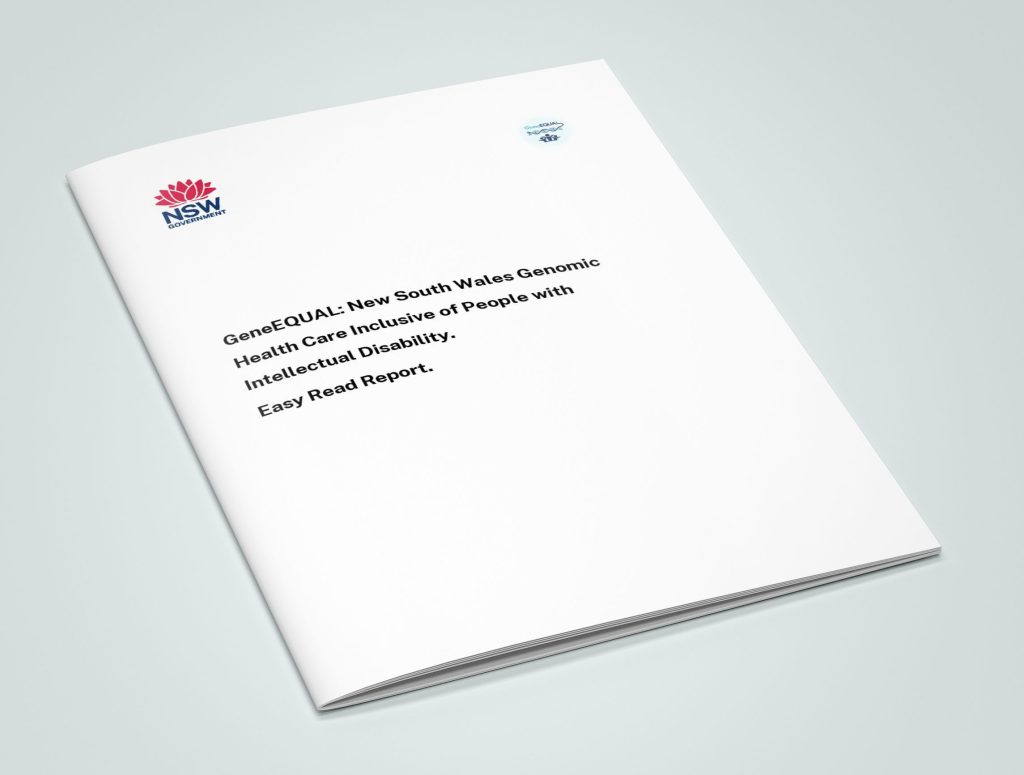 Easy Read Report: GeneEQUAL study – GeneEQUAL